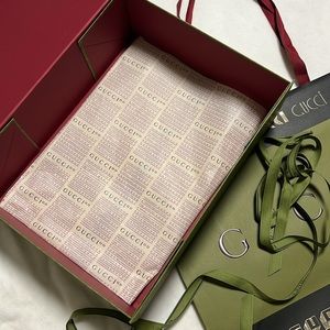 Gucci | Other | Authentic Gucci Packaging Bag Box Tissue Paper And ...